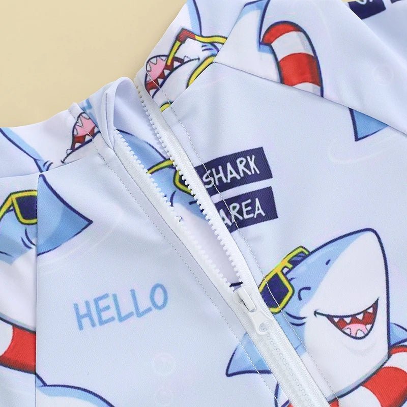 Baby Rash Guard Swimsuit Shark – Surfersandyogis