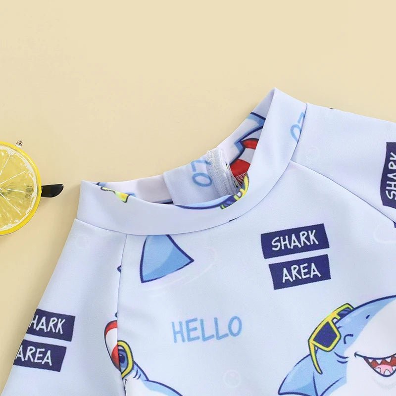 Baby Rash Guard Swimsuit Shark – Surfersandyogis